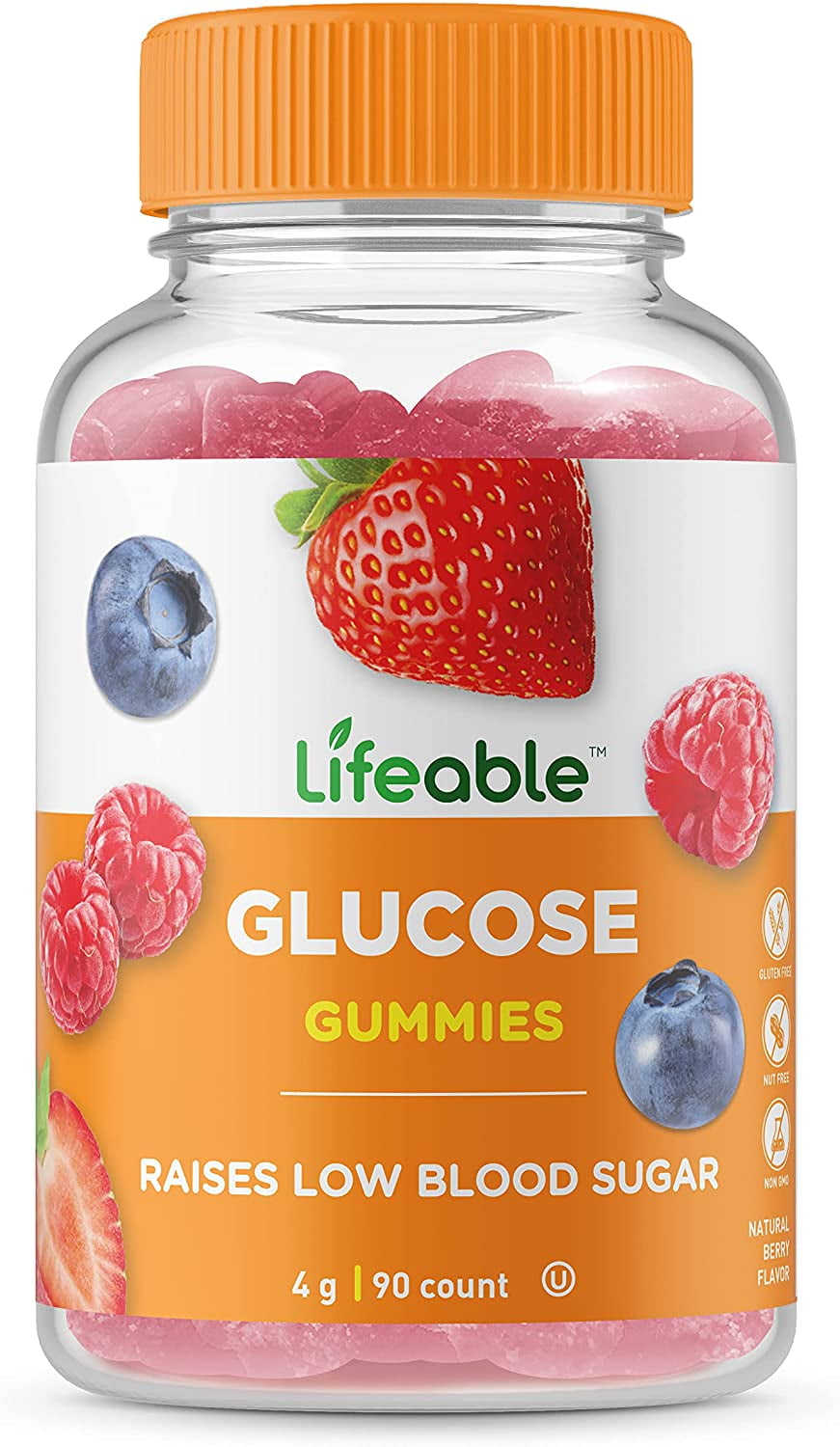 Lifeable Glucose Supplement Vitamin Gummies - 4g - 90 Gummies - Walmart.com