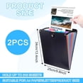 2 Pcs Expanding File Folder, 13 Pockets Vertical File Folder Accordion ...