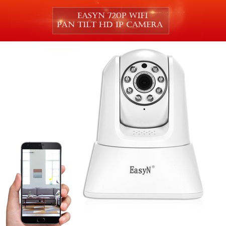 EasyN 720P Wireless WIFI Pan Tilt HD IP Camera 1.0MP 1/4” CMOS 2.8mm ...