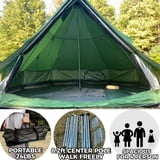 Outdoor light 300D waterproof bell tent,suitable for 4-6 family camping ...