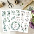 3 Sheets 3 Styles PVC Waterproof Decorative Stickers Self Floral Decals ...