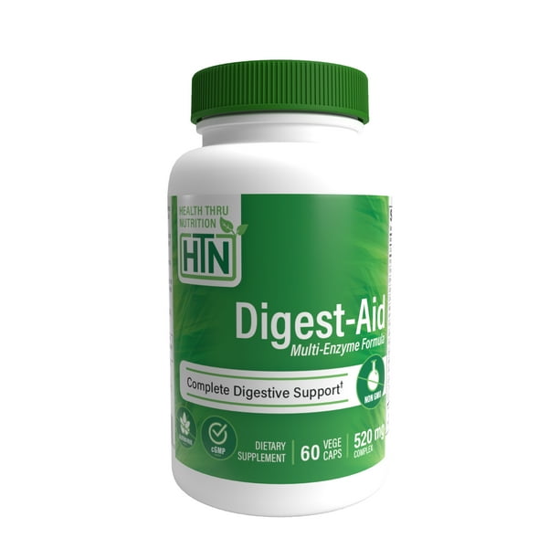 Digest Aid Digestive Enzyme Support Complex 60 Vegecaps By Health Thru Nutrition