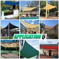 Royal Shade Custom Size 8' x 11' Sand Rectangle Sun Shade Sail, UPF50 ...