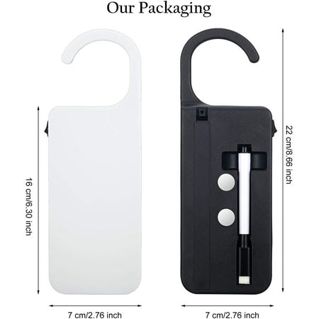 2 Pieces Light Up Door Hangers Lighted Whiteboard Doorknob Hanger DIY ...