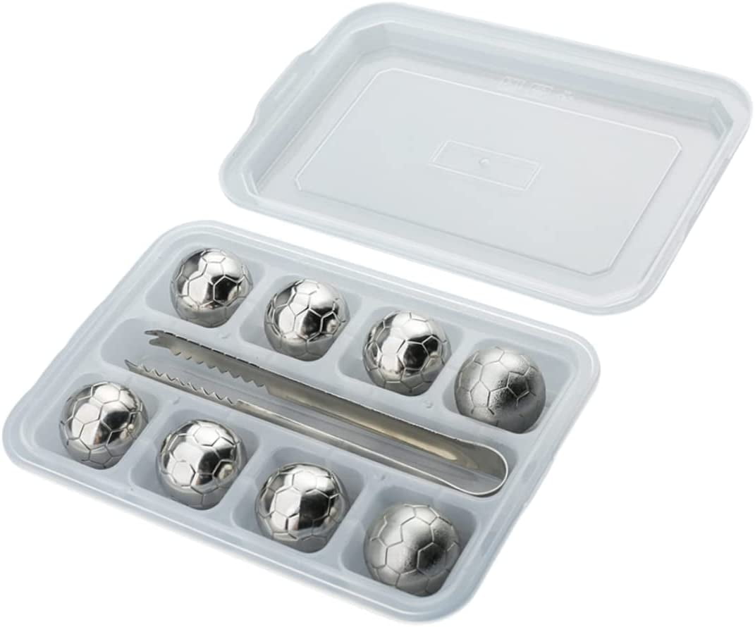 1 Set Stainless Steel Ice Pellets Round Ice Cubes Stainless Steel Cube ...