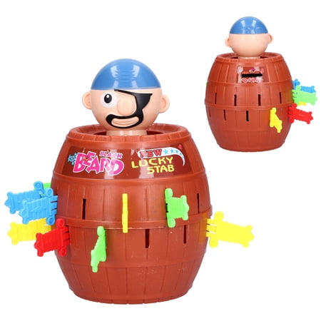 Funny Jumping Popping Toy Figure Barrel Interesting Tricky Party Pirate ...