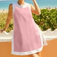 Women's Two Piece Outfits Sleeveless Crew Neck Side Slit Tank Top ...
