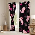 Castle Fairy Pink Axolotl Curtains Pack of 2 (42x84 Each),Strawberry ...