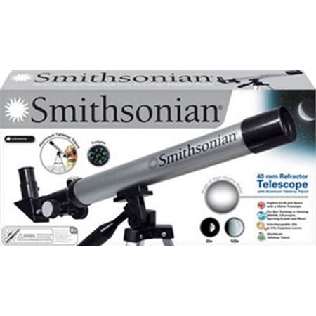Smithsonian 40mm Refractor Telescope w/Table Top Tripod | Walmart Canada