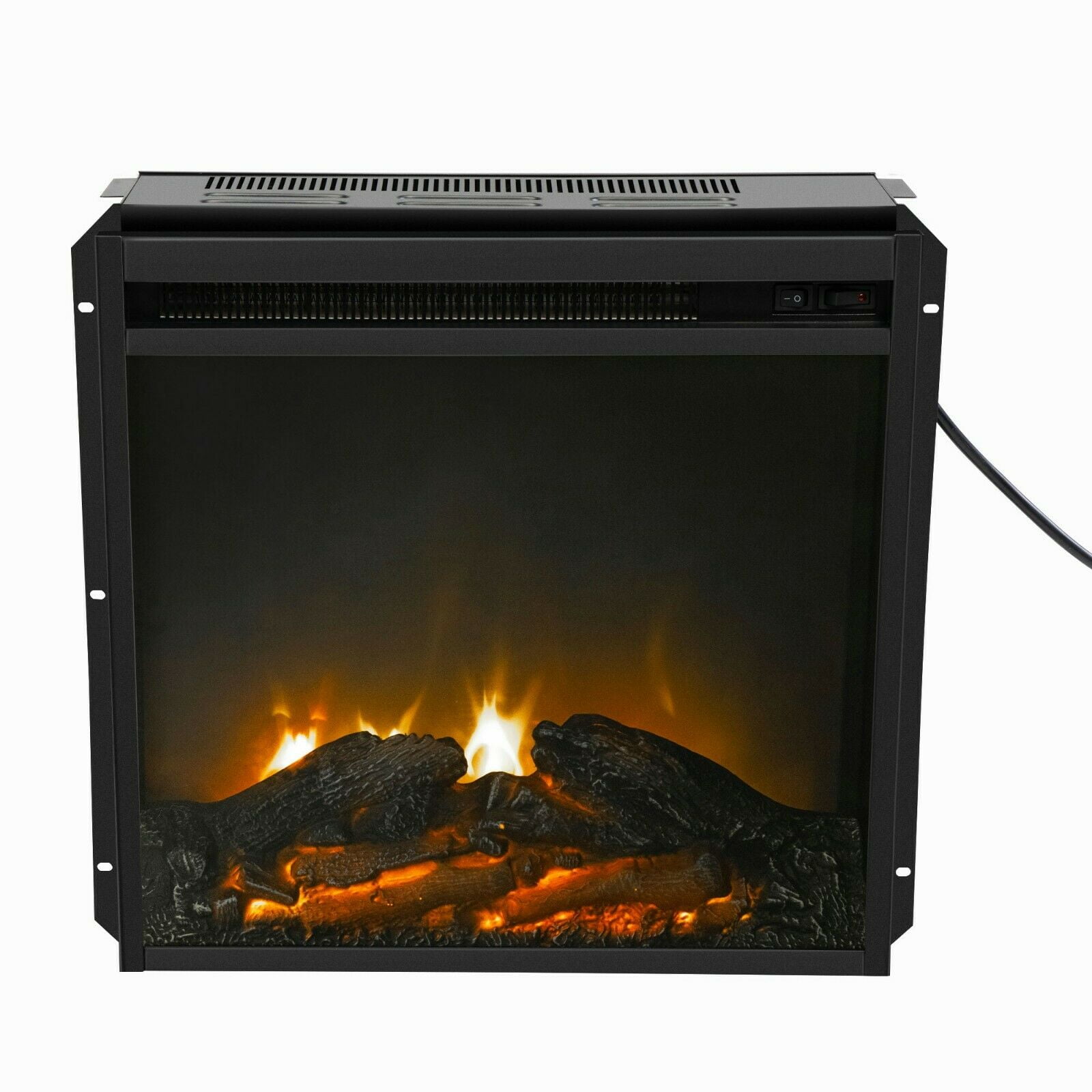 SAYFUT Electric Fireplace Insert 18'' Electric Stove Heater with Hearth ...