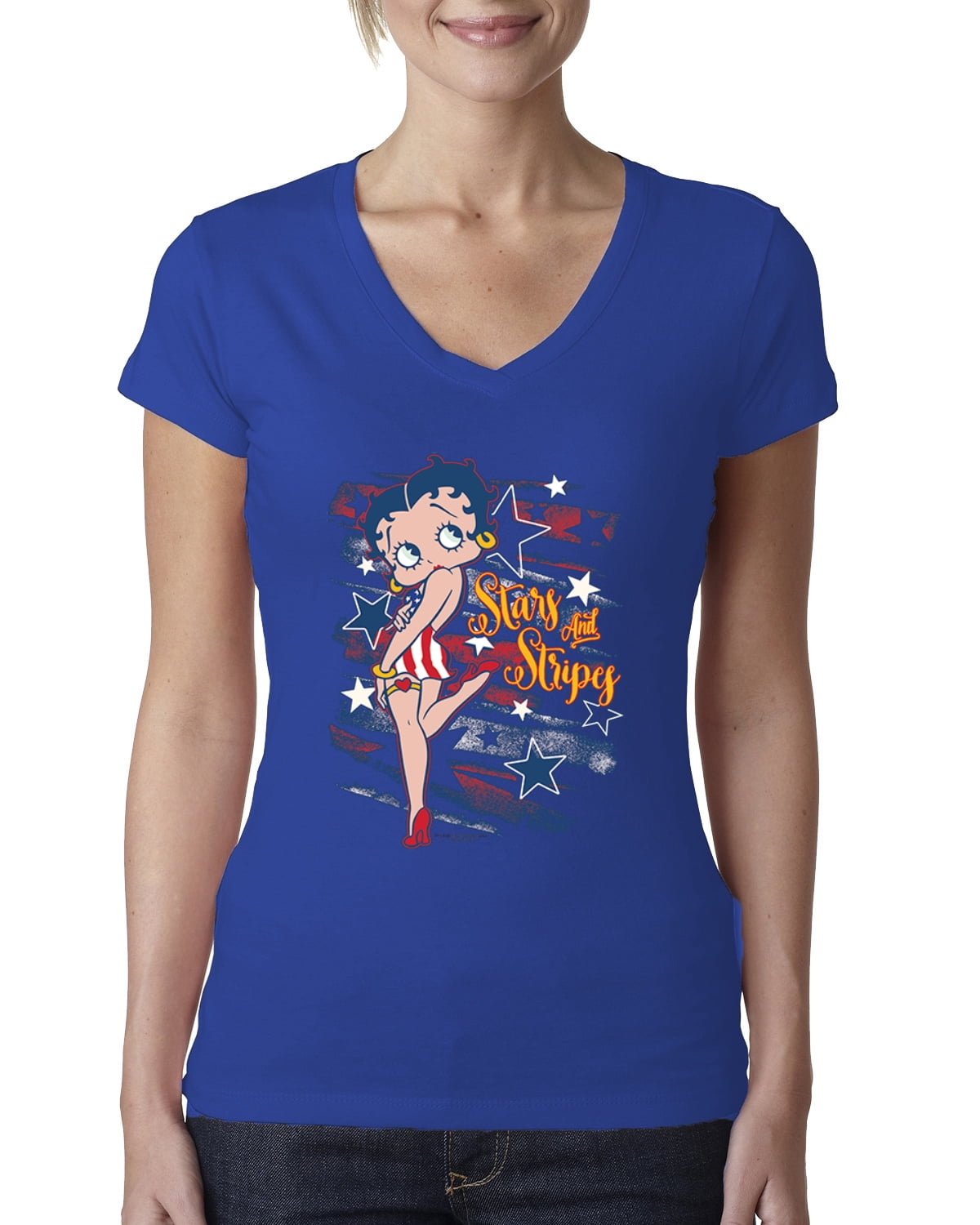 Wild Bobby , Stars and Stripes Betty Boop Patriotic Betty Boop Womens ...