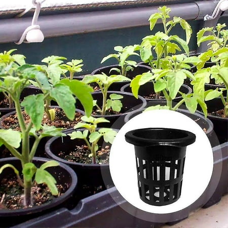 40pcs Garden Net Cups, Hydroponics Net Pots Garden Slotted Mesh Net ...