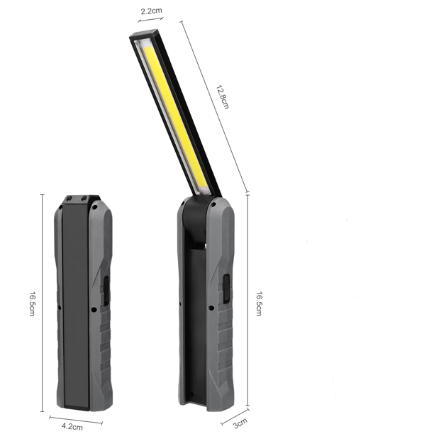 Magnetic Car Repairing Working Light COB LED Flashlight Torch USB ...