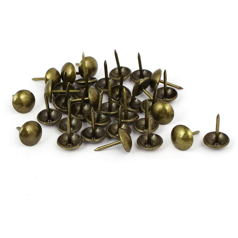 7/16" Dia Round Head Thumbtack Upholstery Decorative Tack Nail Pushpin ...