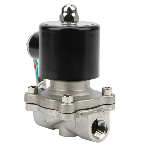 Válvula solenoide de acero inoxidable, válvula solenoide de 3/8 pulg., válvula solenoide ...