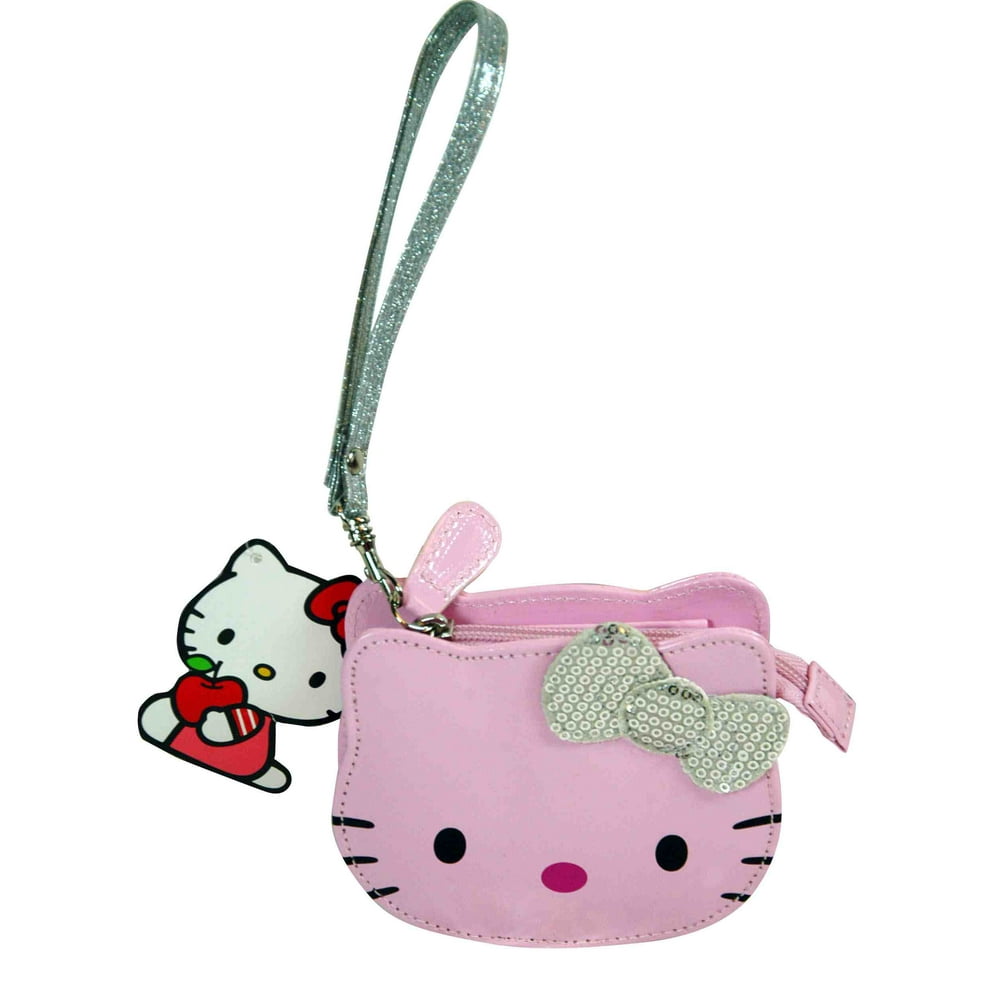 Hello Kitty - Hello Kitty Coin Purse Head Wristlet - Walmart.com ...
