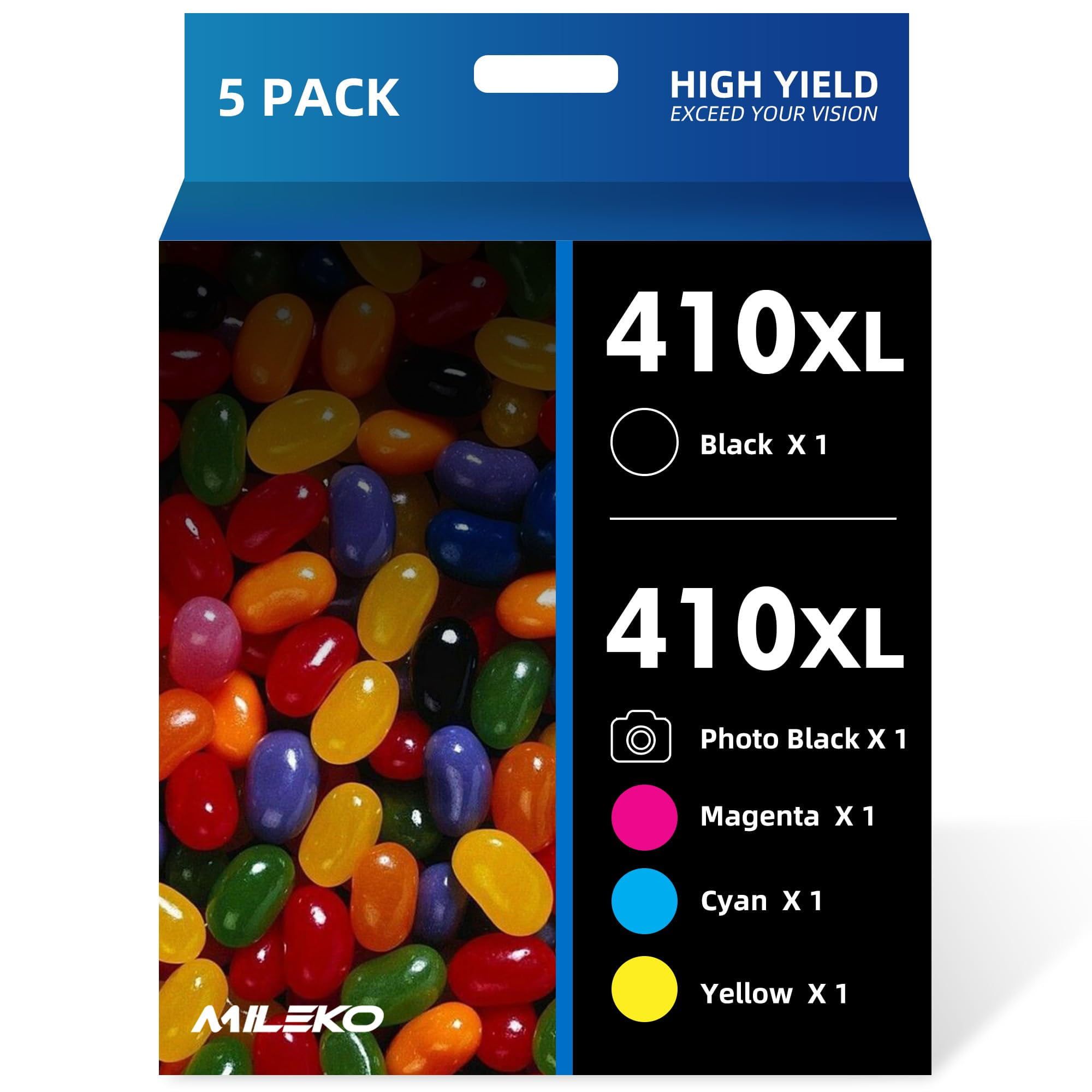 Click here for Mileko 5 Pack 410xl Ink Cartridges For Epson 410 I... prices