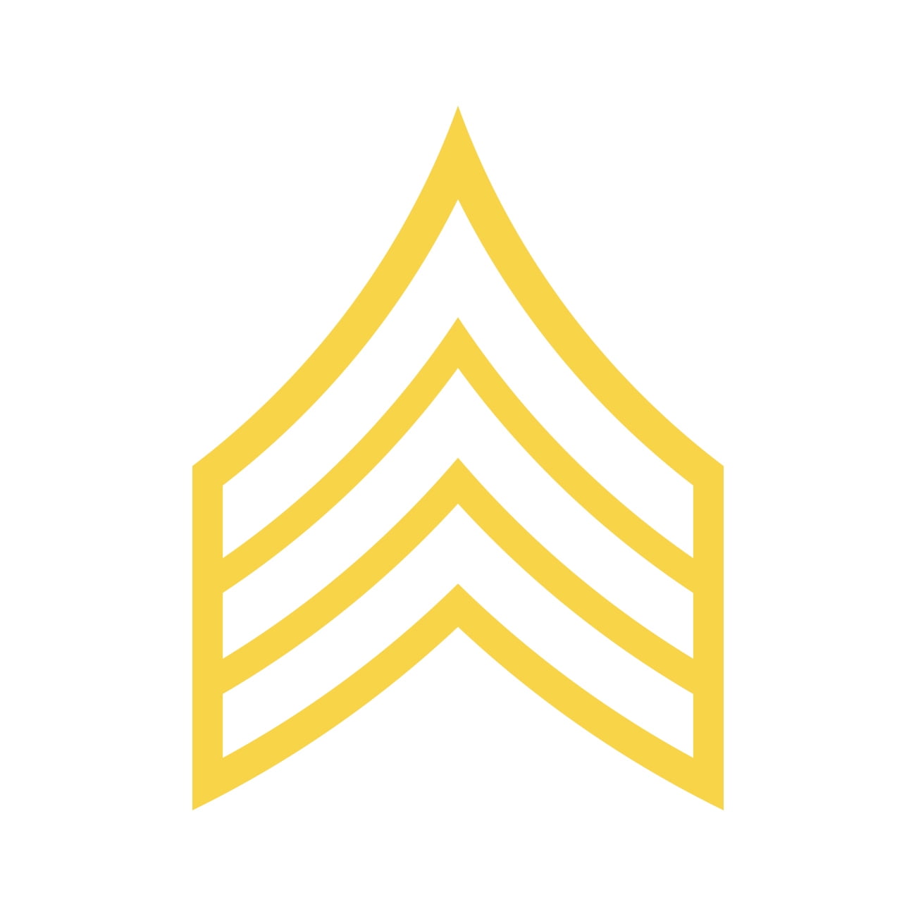 E-5 Sergeant Rank Sticker Decal Die Cut - Self Adhesive Vinyl ...