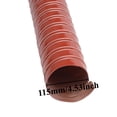 300°C High Temperature Silicone Air Duct Hose 3.28FT Double Layer Flame ...