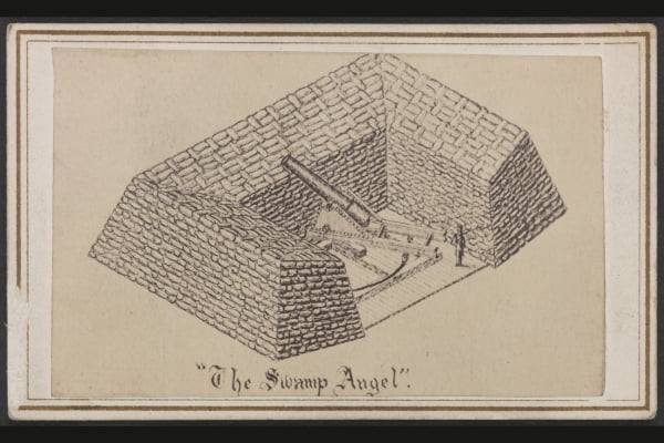 Print: The Swamp Angel, circa 1861 - Walmart.com