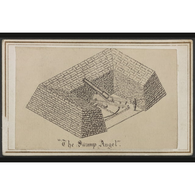 Print: The Swamp Angel, circa 1861 - Walmart.com