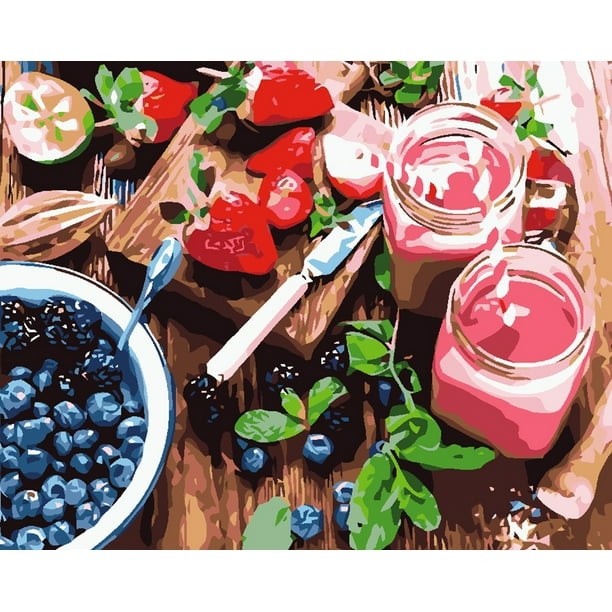 DIY Oil Painting Sweetness Ingredient Cuisine Natural foods Fruit Plant ...