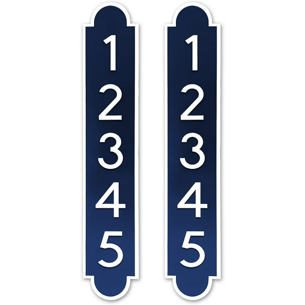 Customized Address Numbers Stickers 2 Pack, Highly Reflective Aluminum ...