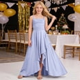 Bobifish Big Girls Maxi Dresses Spaghetti Strap Square Neck Ruched ...