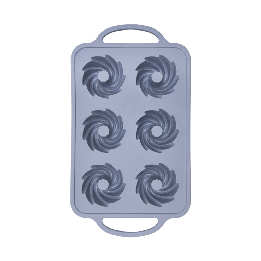 6 Grids Cupcake Molds Non Stick Microwave Mold Tray For Kitchen ...