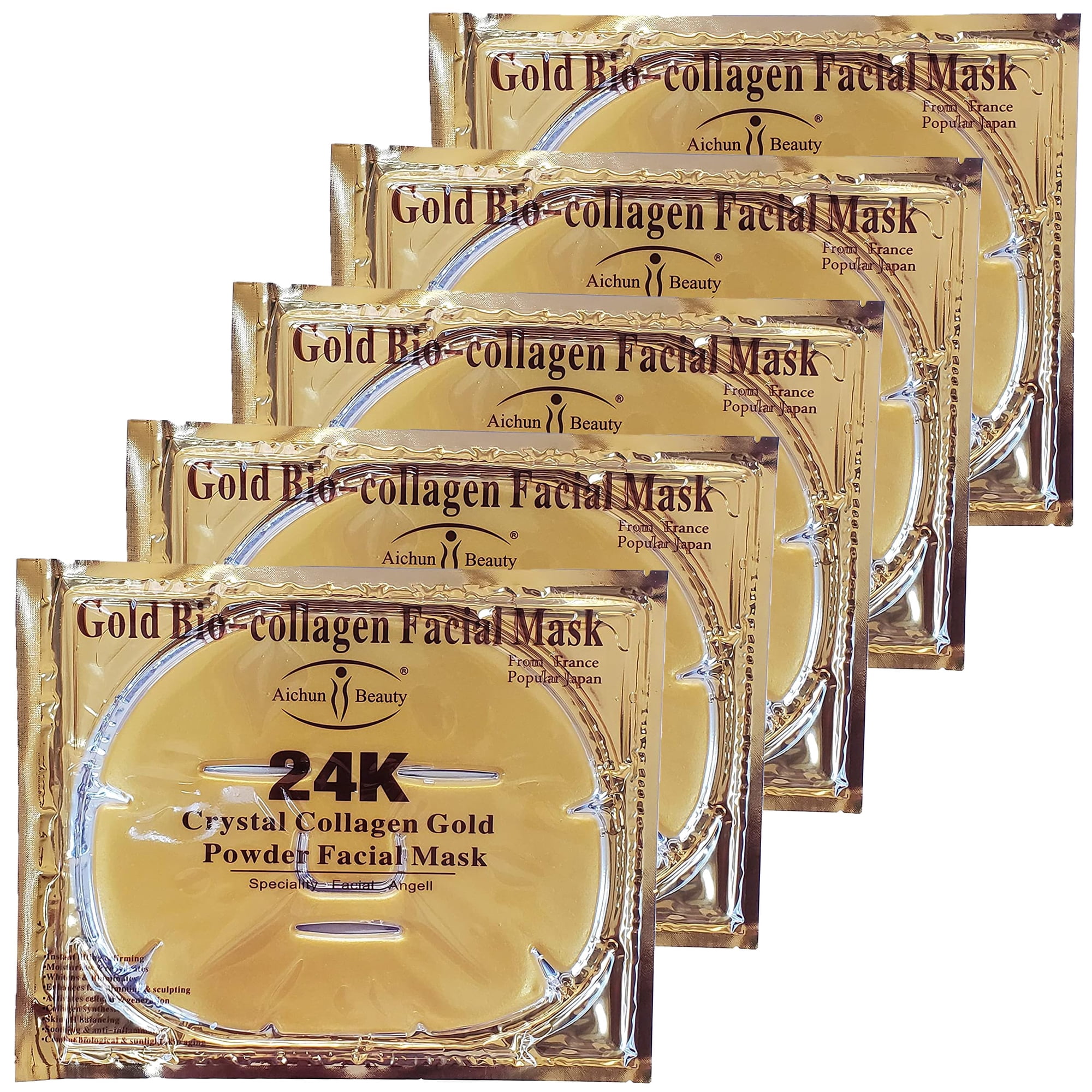 Click here for Aichun Beauty 5pcs 24k Gold Gel Collagen Crystal F... prices