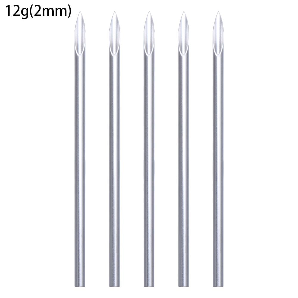 5PCS Mixed Disposable 316 Stainless Steel Ear Nose Body Piercing ...