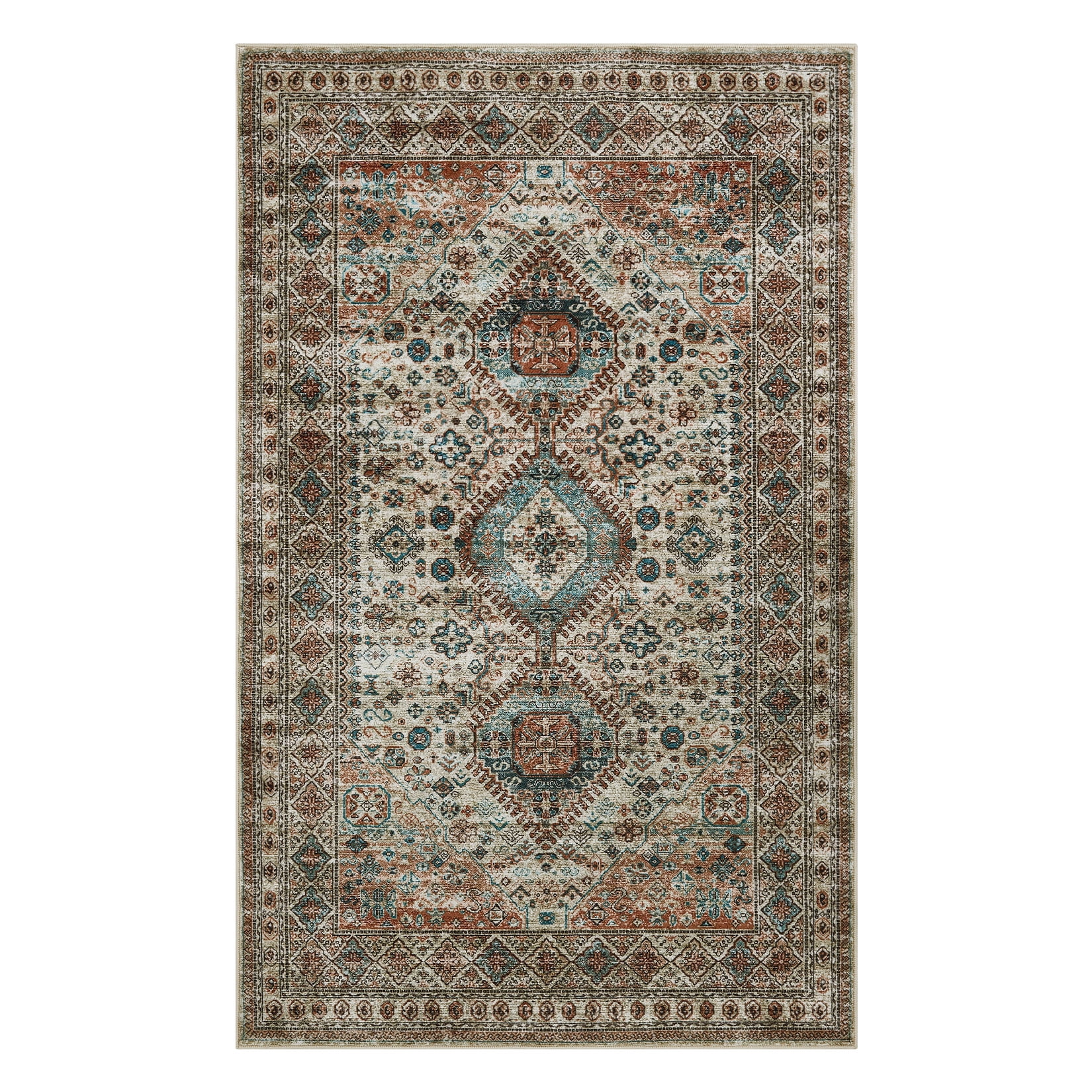 FairOnly Traditional Chic Area Rugs Carpet Distressed Carpet Rug ...