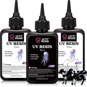 LET'S RESIN UV Resin Kit - 12 Colors, Odorless & Low Shrinkage for ...