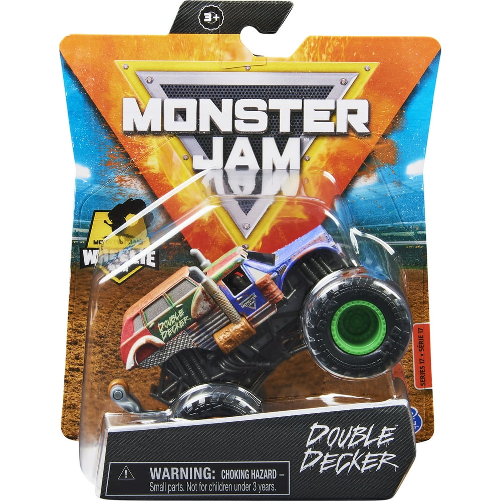 Monster Jam, Official Double Decker Monster Truck, Die-Cast Vehicle ...