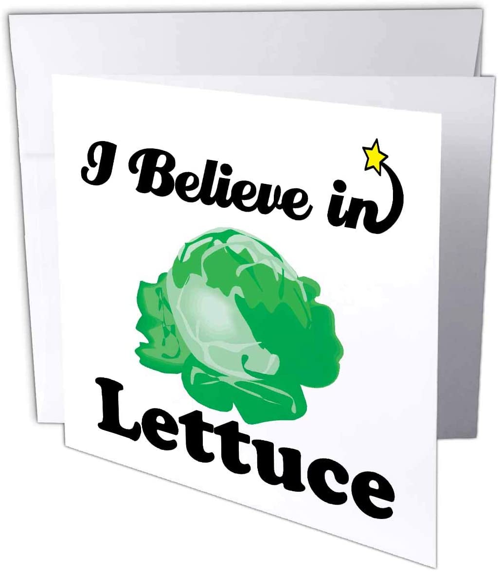 I Believe in Lettuce - Greeting Cards, 6 x 6 inches, Set of 12 (gc ...