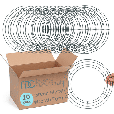 10 Green Box Wire Wreath Ring Frames (12 Inch): Your Creative Canvas ...