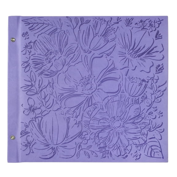 "Recollections® Purple Floral Photo Album for Vacation Memories, Holds ...