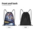 Back To The Future Drawstring Backpack Cute Pattern Lightweight ...