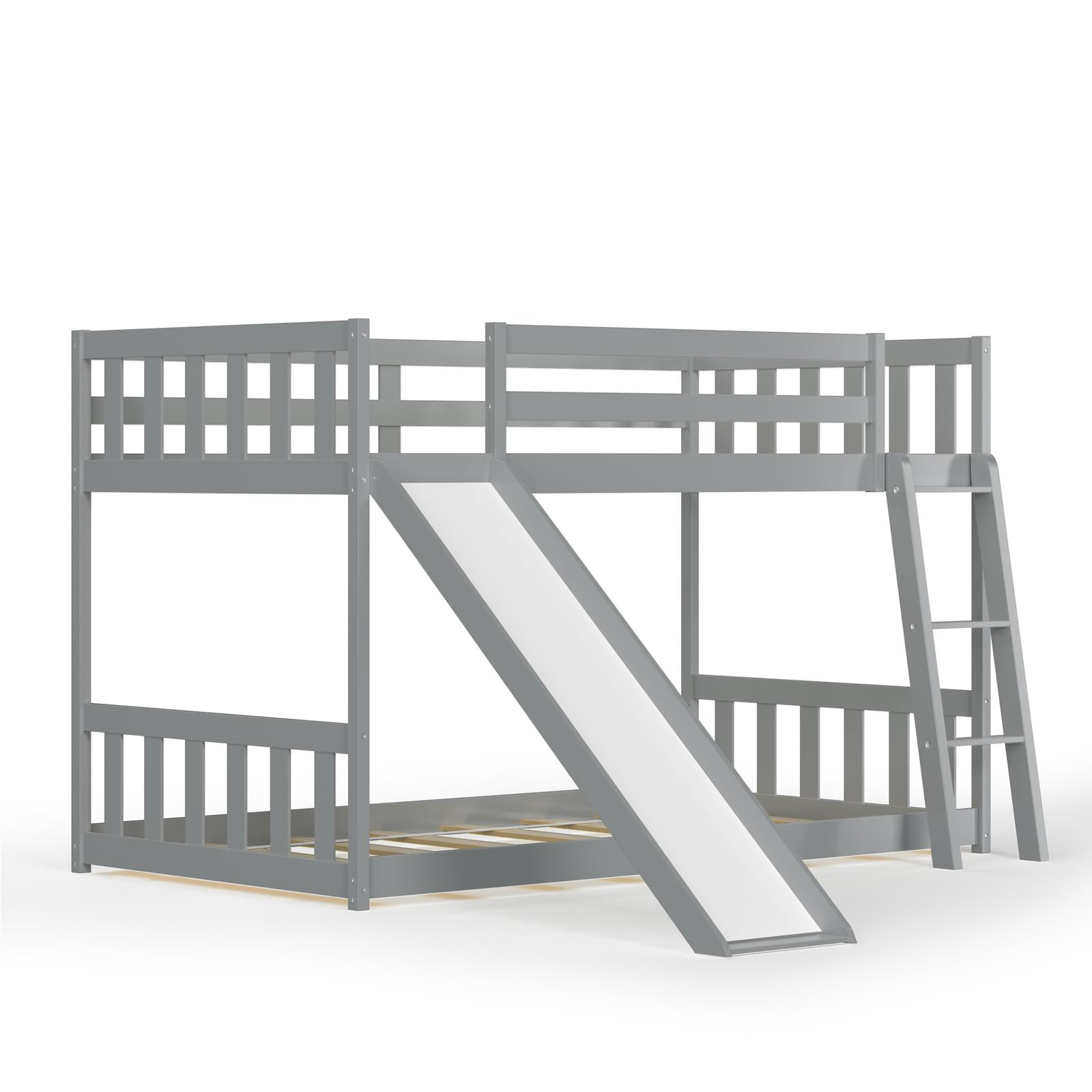 Click here for Giantex Twin Over Twin Bunk Bed W/Slide  Solid Woo... prices