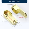 10Pcs Thickened Zinc Alloy Wardrobe Rod Holders, Round Tube Closet ...