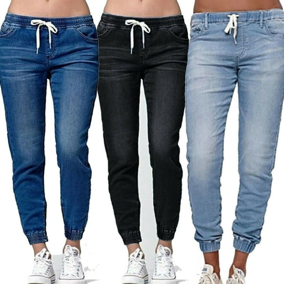 Elastic Waist Jeans