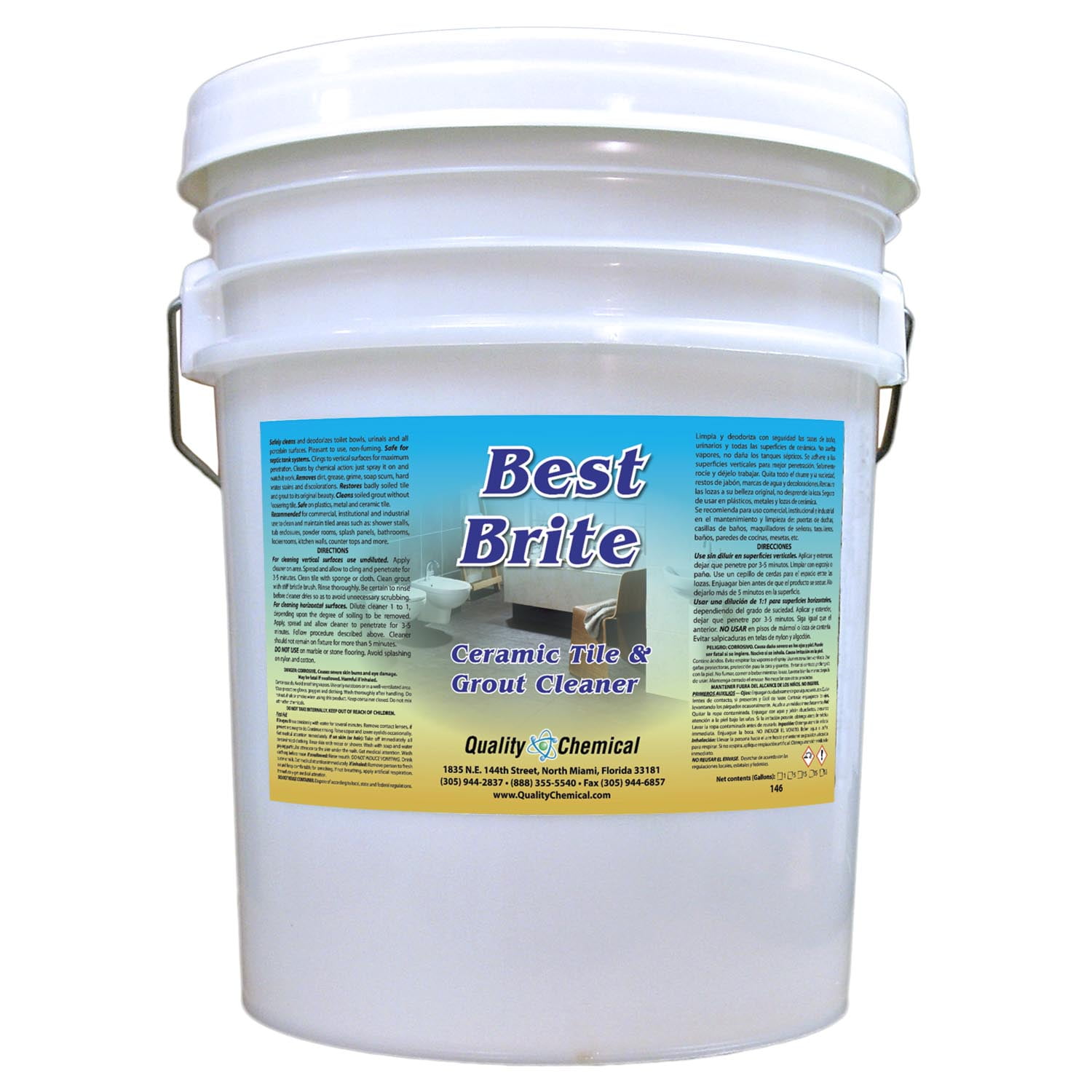 Best Brite - Heavy-duty tile and grout cleaner with acid - 5 gallon ...