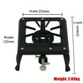 TOPCHANCES Portable Stove Single Burner Cast Iron Propane Camping Stoves LPG Gas Cooker ...