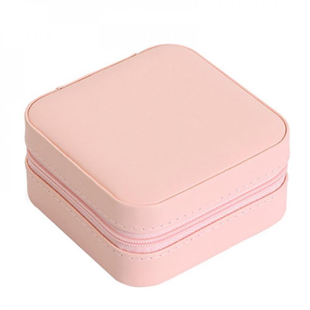 JANDEL Flannel Square Jewelry Box Simple Layout Makeup Organizer Choker ...