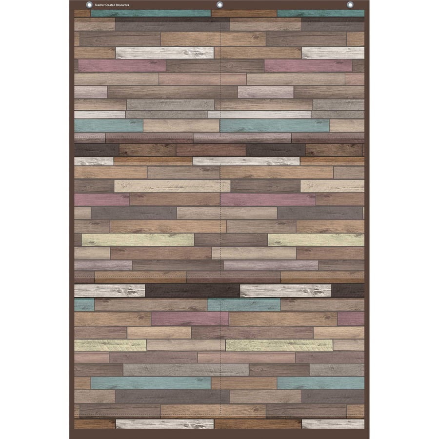 Teacher Created Resources Reclaimed Wood 6 Pocket Chart - Theme/Subject ...