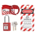 Suodoka Adjustable Security Cable Lockout Tagout Device with Red ...