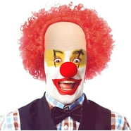 Evil Clown Bozo Adult Costume Wig - Orange - Walmart.com
