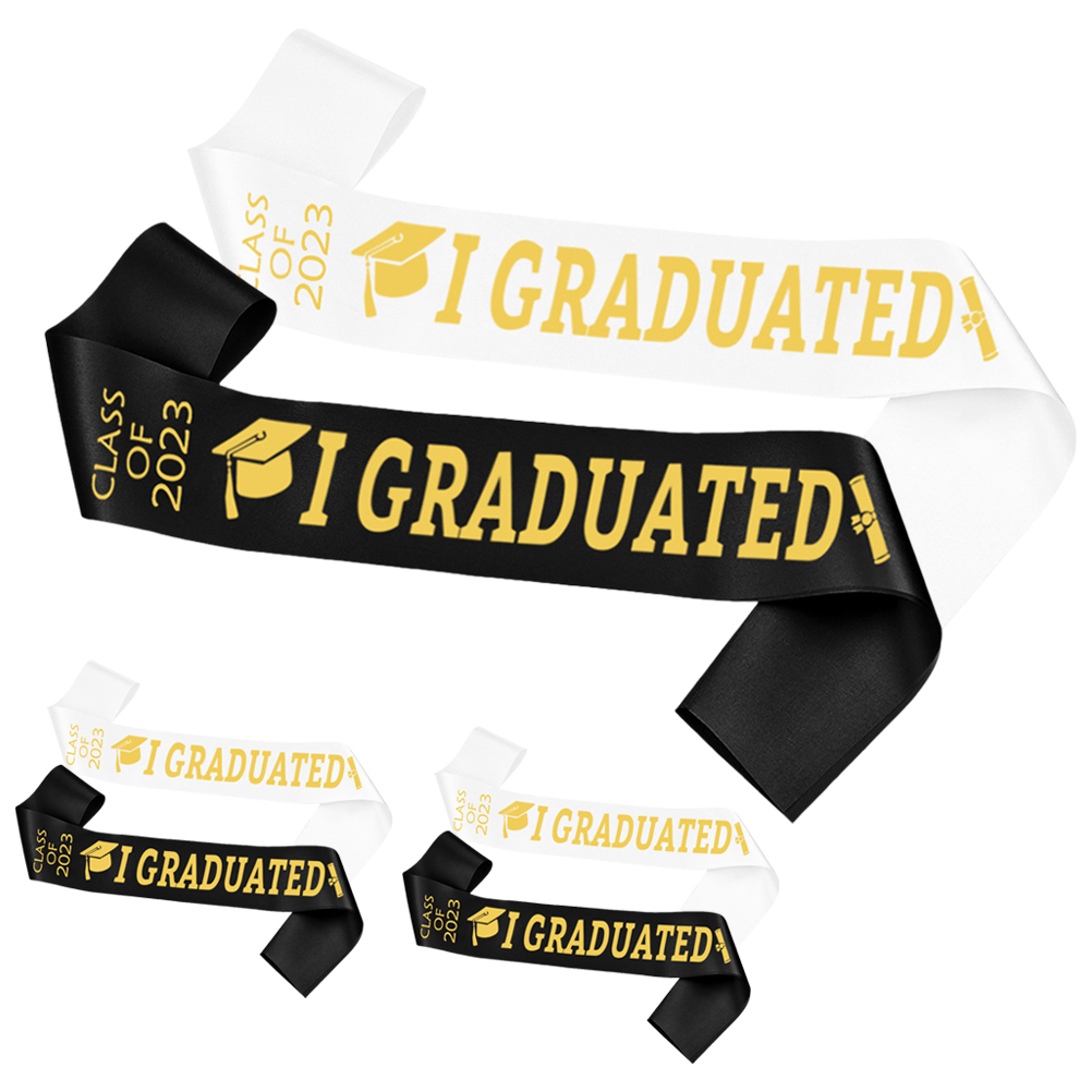 6Pcs Graduation Sashes Class of 2023 Graduation Sash with Letter 2023 ...