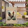 Farm Rooster Garden Flag 28x40 Inch Retro Animal Theme Double Sided ...