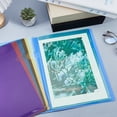 56Pcs 8 Colors Plastic File Folders Rectangle Mixed Color 310x220x0.4mm ...